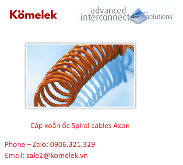 Cáp xoắn ốc Spiral cables Axon - Công ty TNHH Komelek Vietnam