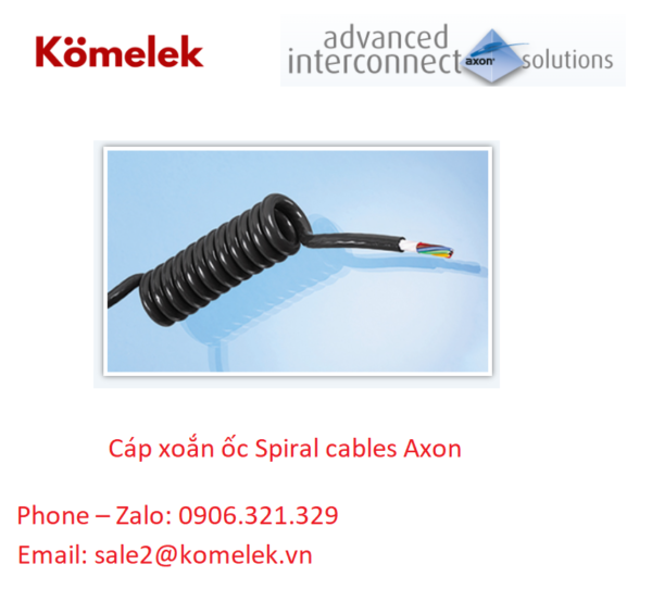 Cáp xoắn ốc Spiral cables Axon - Công ty TNHH Komelek Vietnam