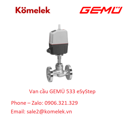 Van cầu GEMÜ 533 eSyStep - Công ty TNHH Komelek Vietnam