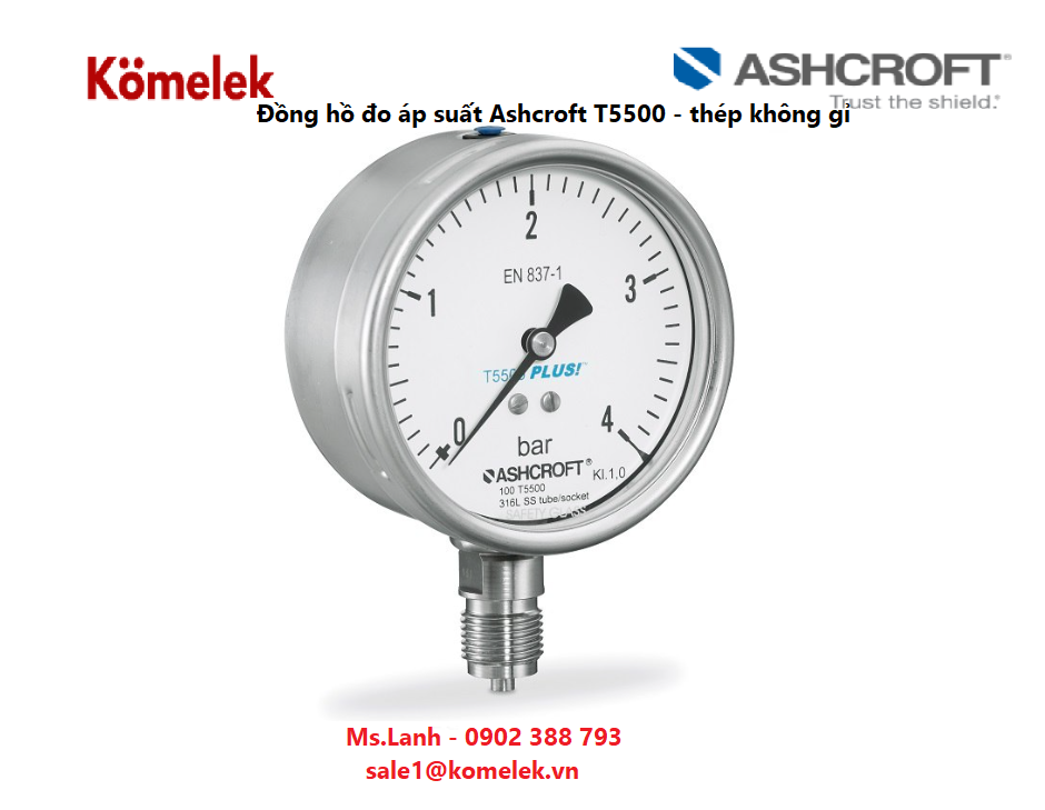 Đồng hồ đo áp suất Ashcroft T5500