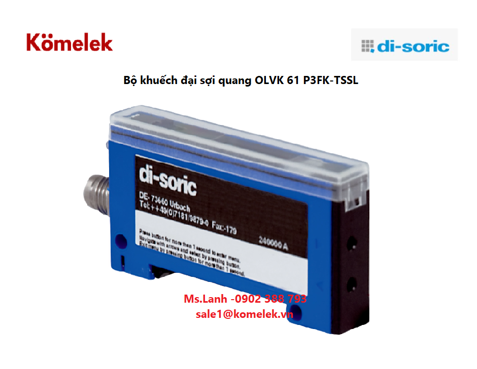 Bộ khuếch đại sợi quang Di-soric OLVK 61 P3FK-TSSL