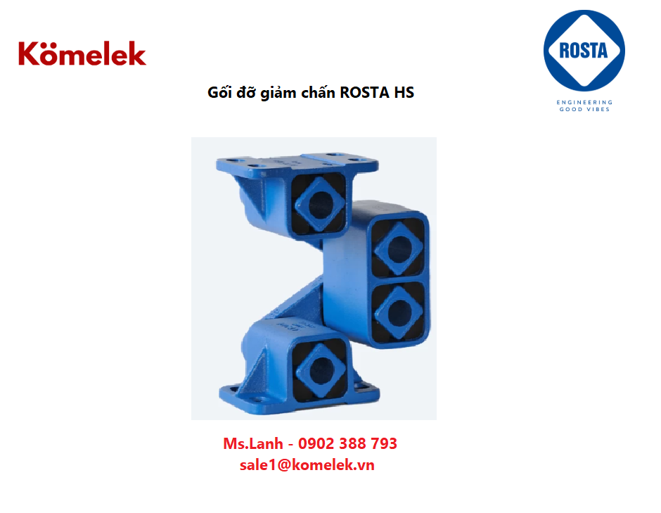 Gối đỡ giảm chấn ROSTA HS 45